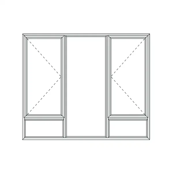 Aluminium Side Hung Window 1790 x 1490 - Affordable Choice